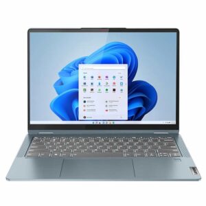 lenovo ideapad flex 2-in-1 laptop, 14" 2.2k ips touchscreen, intel i7-1355u 10-core, iris xe graphics, 16gb lpddr4, 512gb ssd, backlit kb, thunderbolt 4, fp reader, wi-fi 6e, win11 pro, cou 32gb usb