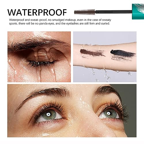 FYEBOO [2023 New] Thickening Mascara Fiber Lash Mascara Extension Voluminous, Long-Lasting Waterproof & Smudge-Proof Mascara, No Flaking/No Clumping, Black Mascara 10ml