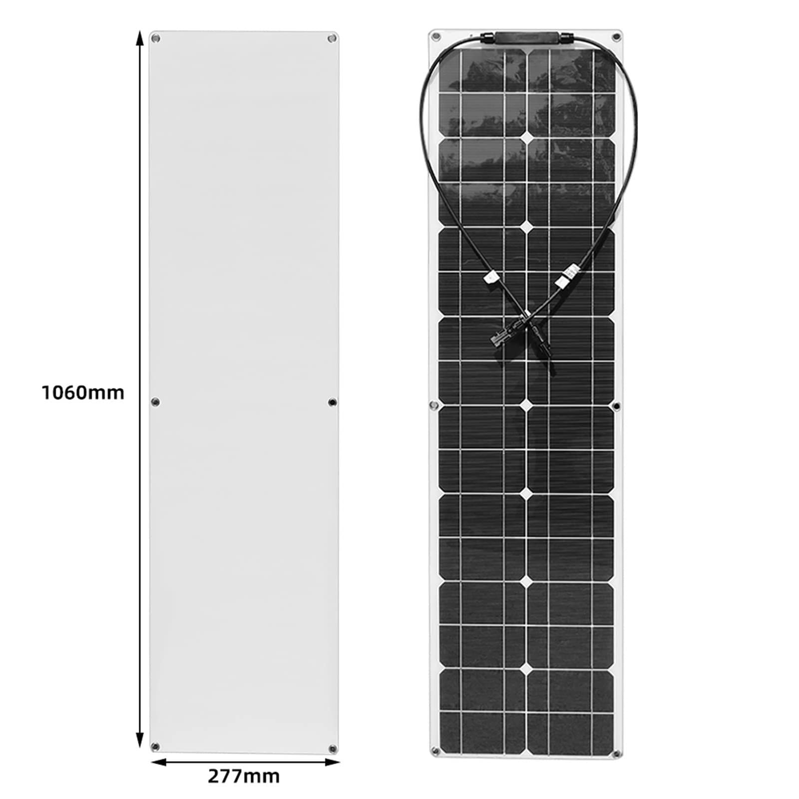 400w Monocrystalline Solar Panel(18v 2x200w), 40a Controller/Flexible Solar System Kit, Semi-Flexible Solar Panel(30°), For Rvs,Boat,Caravan