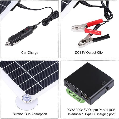 Monocrystalline Solar Panel (40w/80w/160w),20a Controller +Regulated Dual Usb, For Rv Boat Cabin Van Car And Caravan Rv Boat Camper,160W