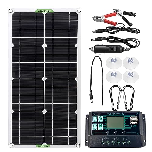 Monocrystalline Solar Panel (40w/80w/160w),20a Controller +Regulated Dual Usb, For Rv Boat Cabin Van Car And Caravan Rv Boat Camper,160W