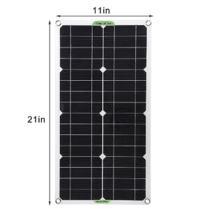 Monocrystalline Solar Panel (40w/80w/160w),20a Controller +Regulated Dual Usb, For Rv Boat Cabin Van Car And Caravan Rv Boat Camper,160W