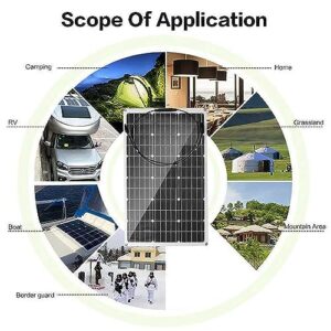 Monocrystalline Solar Panel (40w/80w/160w),20a Controller +Regulated Dual Usb, For Rv Boat Cabin Van Car And Caravan Rv Boat Camper,160W