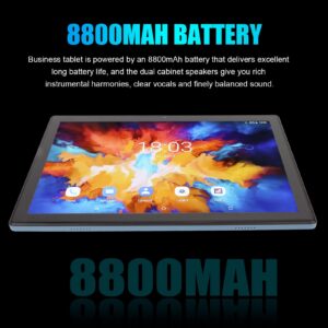 4G Tablet, 5.0 Front 12MP Rear 24MP 12GB 256GB 10.1 Inch Tablet 8 Core CPU 100‑240V for Android 11.0 for Work (US Plug)