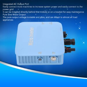 Micro MPPT Solar Inverter US Plug Grid Tie Inverter 120V 230V Auto Recognition WiFi for Farm (500W)