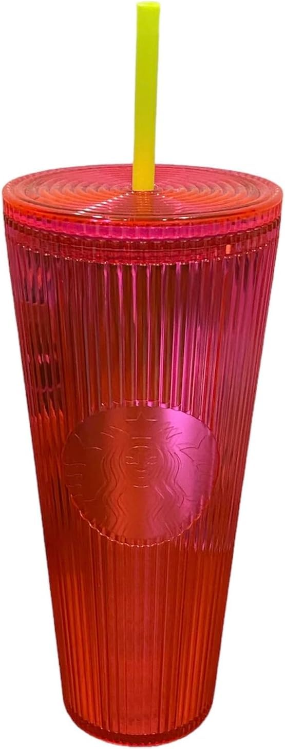 Starbucks Iridescent Magenta Bling Cold Cup (24 oz)