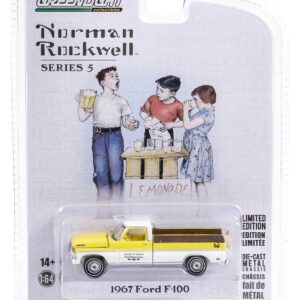 1967 F-100 Pickup Truck Yellow and White with Yellow Interior Farm to Table Fresh Picked Lemons Norman Rockwell Series 5 1/64 Diecast Model Car by Greenlight 54080C