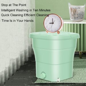 Portable Mini Washer, 25L Collapsible Washer with Drain Basket and Drain Compact Outdoor Washing Machine