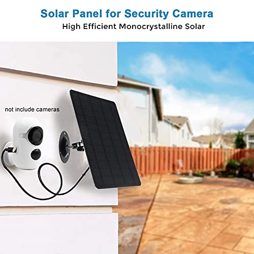 YALIYA 10W 6V Micro USB Solar Panel 2000mAh 360-degree Rotation Waterproof Wall Mounted Monocrystal Silicon Solar Plate for USB Camera