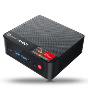 beelink ser5 mini pc,amd ryzen 5 5560u processor,up to 4.0 ghz(6c/12t),mini computer with 16g ddr4 ram/500gb m.2 2280 nvme ssd,support 4k fps/wifi 6/bt5.2/triple screen display/usb3.2/gigabit lan