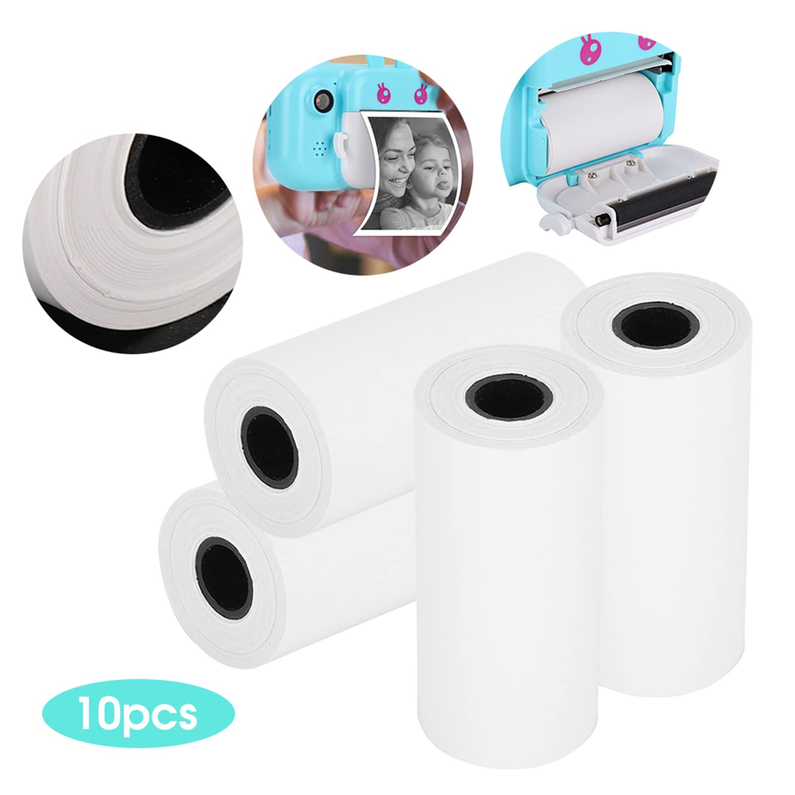 Printer Paper for Portable Thermal Printing Camera, School Supplies Crafts Student Tool with 6m Length, 5.5cm Width, Print Camera Paper