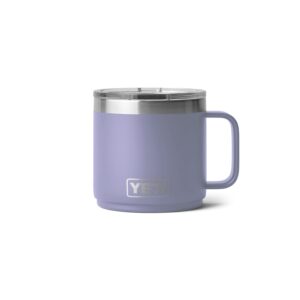 YETI Rambler 14 oz Stackable Mug, Vacuum Insulated, Stainless Steel with MagSlider Lid, Cosmic Lilac