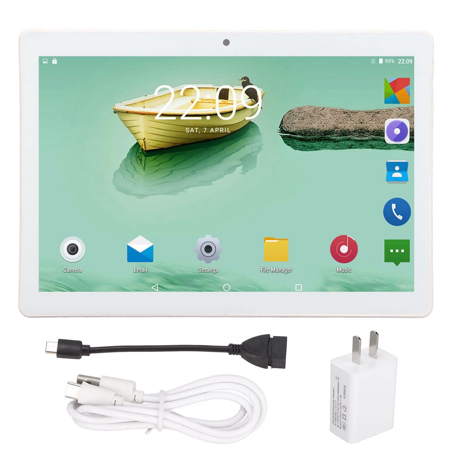 Tablet, Tablet Computer Dual SIM 2GB 32GB RAM HD Touch Screen for Home for Office (US Plug)