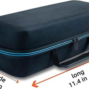 rokeblau Carrying Case For Samsung Freestyle Projector & The Freestyle 2nd Gen Projector and Battery, EVA Portable Protective Case With Durable Hand Strap, With Mesh Pocket For Accessories