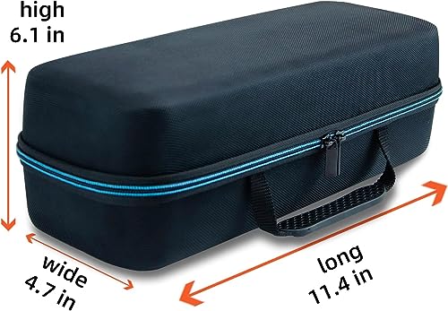 rokeblau Carrying Case For Samsung Freestyle Projector & The Freestyle 2nd Gen Projector and Battery, EVA Portable Protective Case With Durable Hand Strap, With Mesh Pocket For Accessories