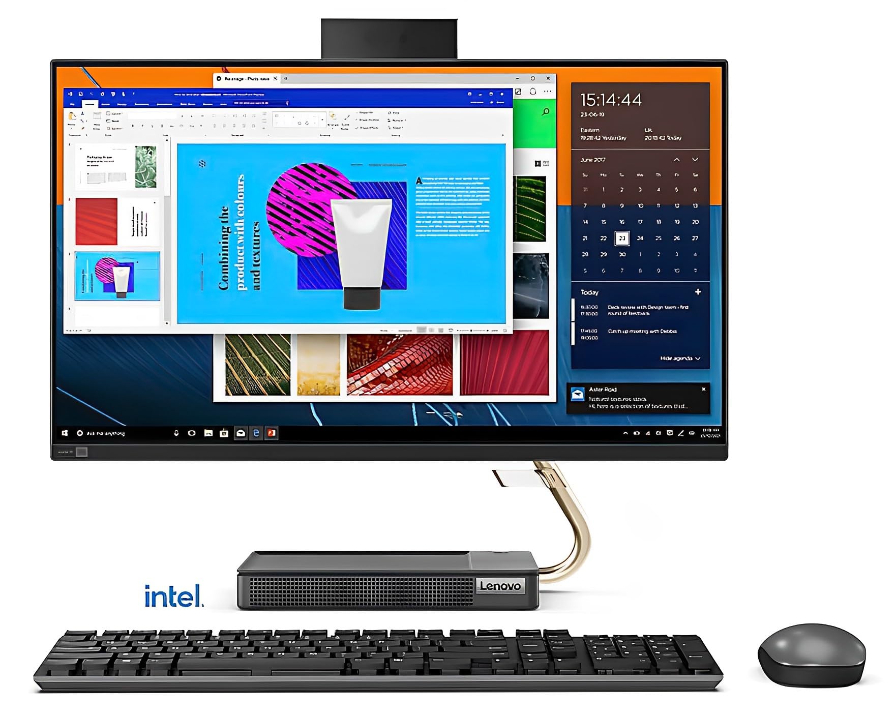 Lenovo IdeaCentre 5i 23.8" FHD Touchscreen All-in-One Desktop Computer - 11th Gen Intel Core i7-11700 8-Core up to 4.9GHz, 16GB RAM, 512GB NVMe SSD, Intel UHD Graphics 750, FHD Webcam, Windows 11 Home