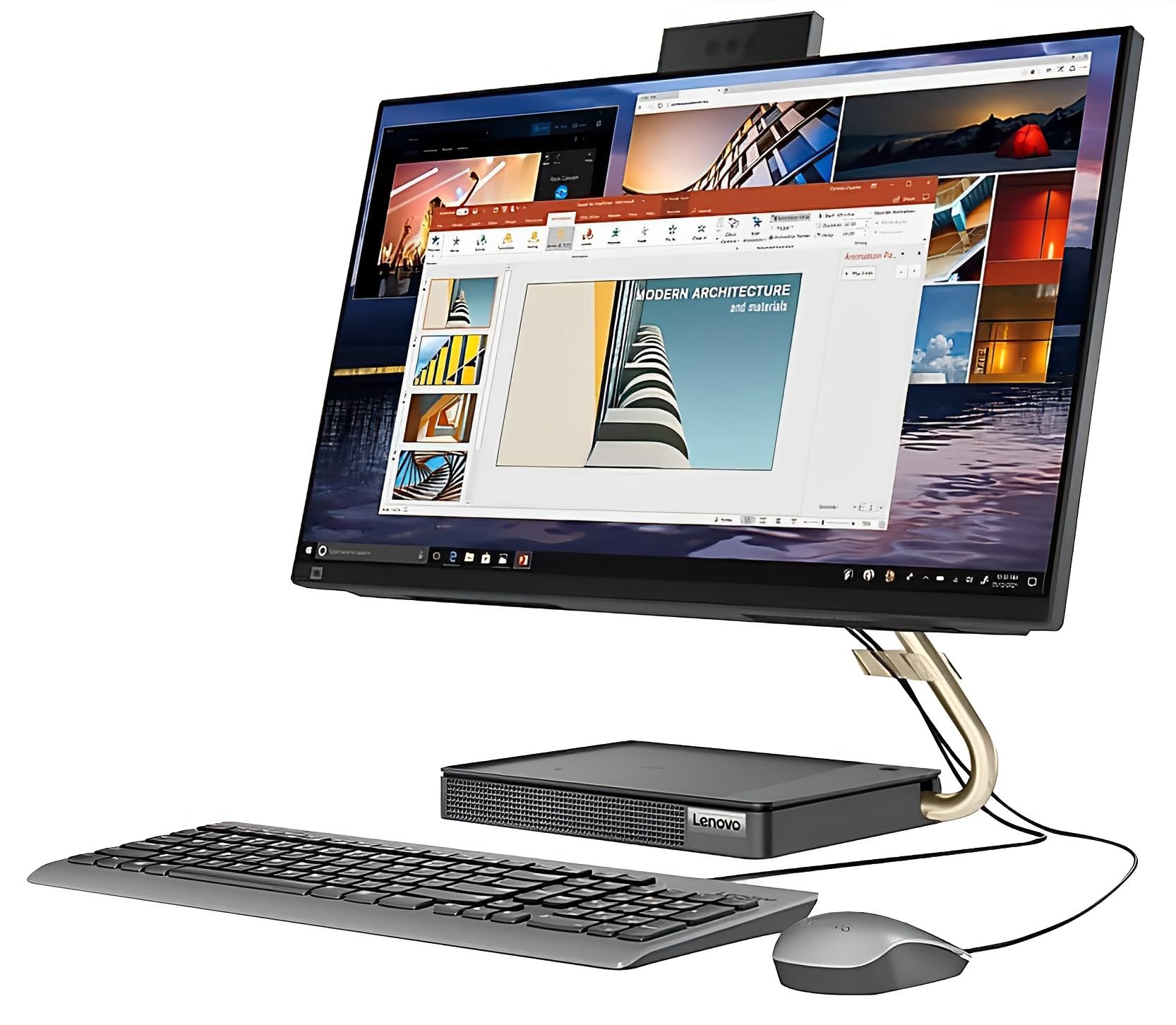 Lenovo IdeaCentre 5i 23.8" FHD Touchscreen All-in-One Desktop Computer - 11th Gen Intel Core i7-11700 8-Core up to 4.9GHz, 16GB RAM, 512GB NVMe SSD, Intel UHD Graphics 750, FHD Webcam, Windows 11 Home