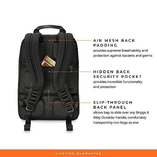 Briggs & Riley HTA, Black, Slim Expandable Backpack