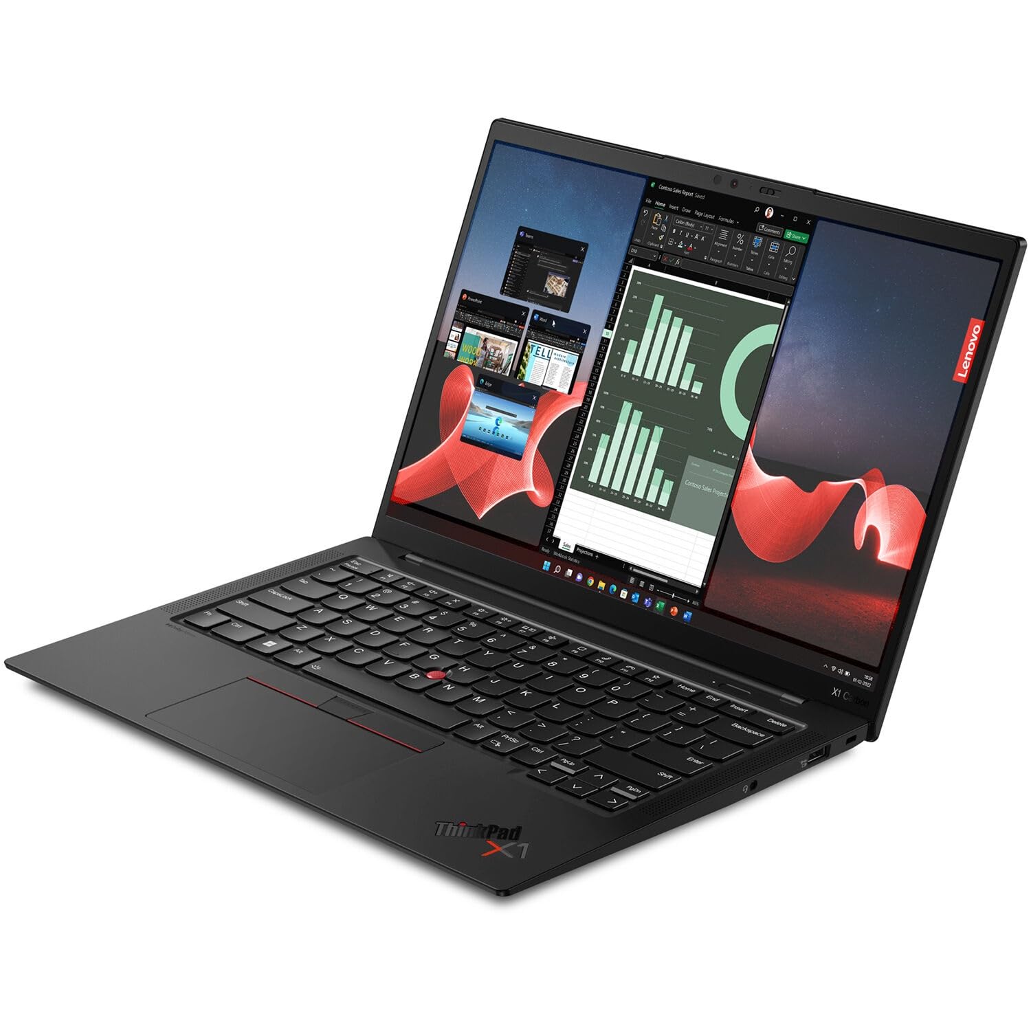 Lenovo ThinkPad X1 Carbon Gen 11, Ultralight, Intel i7-1365U vPro, 14" FHD (1920 x 1200) IPS, Anti-Glare, 32GB DDR5, 1TB SSD, 1080p Camera, Backlit, Win 11/10 Pro - Black