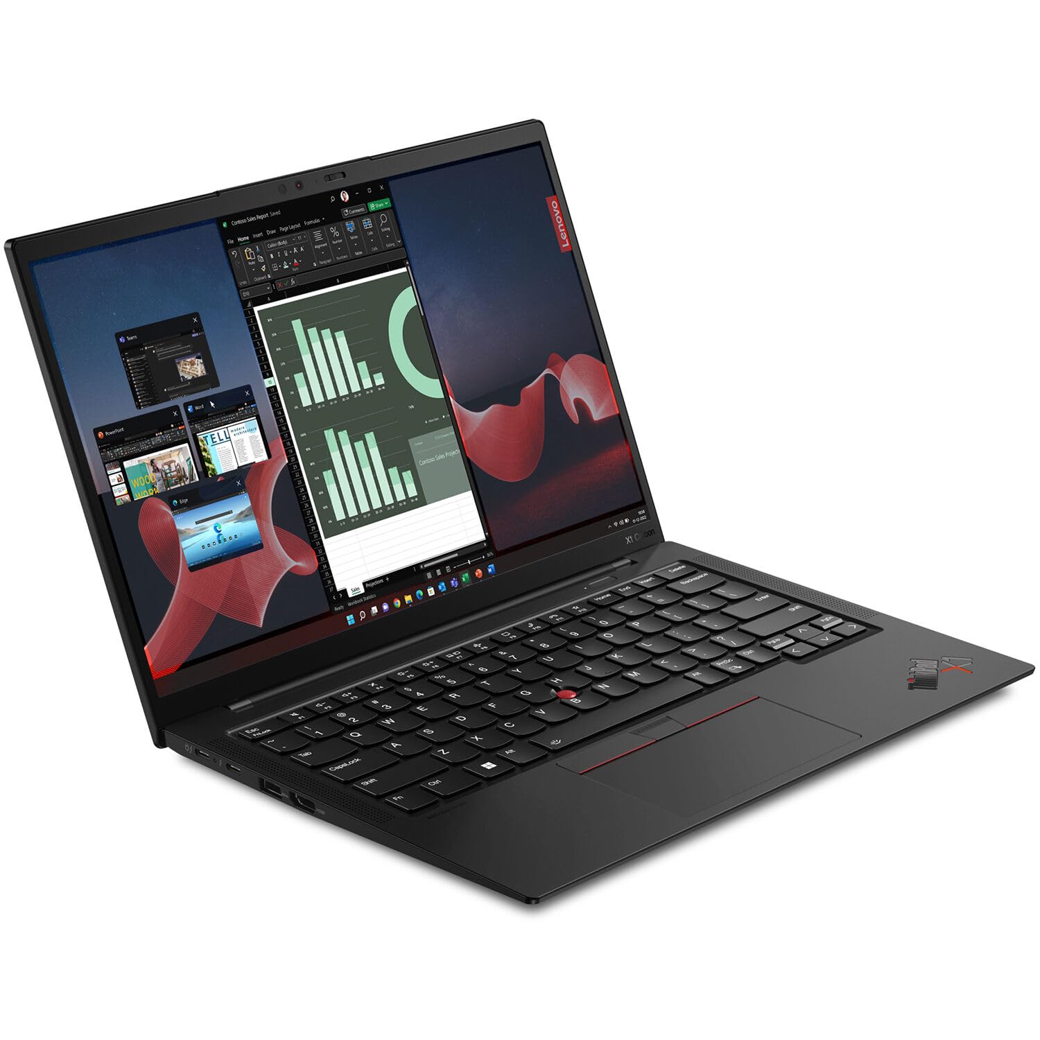 Lenovo ThinkPad X1 Carbon Gen 11, Ultralight, Intel i7-1365U vPro, 14" FHD (1920 x 1200) IPS, Anti-Glare, 32GB DDR5, 1TB SSD, 1080p Camera, Backlit, Win 11/10 Pro - Black