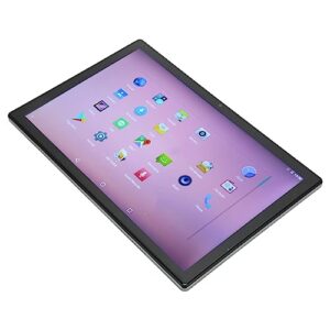 HEEPDD WiFi Tablet, Gray 128GB Extended Support 100‑240V 4G Communication IPS Screen 10 Inch Tablet PC 6 with 256G Octa Core (US Plug)