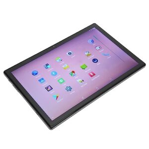 HEEPDD WiFi Tablet, Gray 128GB Extended Support 100‑240V 4G Communication IPS Screen 10 Inch Tablet PC 6 with 256G Octa Core (US Plug)