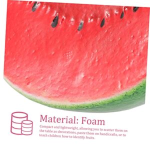 Garneck 30 Pcs Simulated Watermelon Slices Faux Watermelon Slices Ornaments for Kids Decoraciones para Salas De Casa Fake Watermelon Slices Ornament for Kids Household Pretend Foam Child