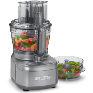 Cuisinart FP-2GM Elemental Food Processor with 11-Cup and 4.5-Cup Workbowls, Gunmetal Bundle with 2 YR CPS Enhanced Protection Pack