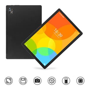 Airshi 10.1in Tablet, Smart Call Tablet Octa Core Processor 1920x1200 Resolution for Studying for Entertainment (Black)