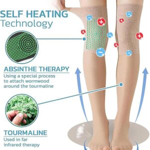 Ionic Correction Lymphatic Detoxification Long Tube Silk Stockings, Ionic Correction Over Knee Long Socks, Mugwort Acupressure Shaping Stretch Socks, Over Knee Thigh Socks (Skin 3PCS)