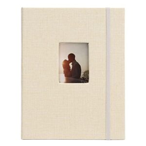 Photo Album, Mini Large Capacity Delicate Lightweight Photo Album for Ticket (Khaki)