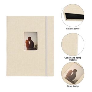 Photo Album, Mini Large Capacity Delicate Lightweight Photo Album for Ticket (Khaki)