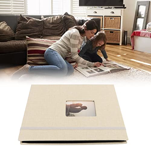 Photo Album, Mini Large Capacity Delicate Lightweight Photo Album for Ticket (Khaki)