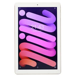 heepdd tablet, 4g ram 256g rom 100-240v 10 inch tablet gold for travel (us plug)