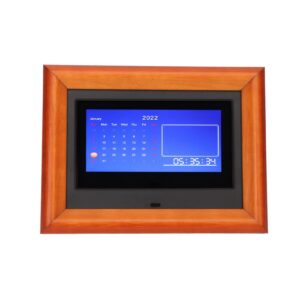 Electronic Photo Frame, Remote Control Timing Function 7 Inch 800x480 Digital Photo Frame for Party (US Plug)