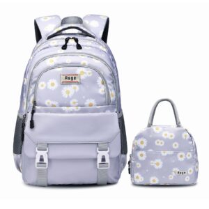 asge backpack for girls backpack teenage school backpack college bookbag for kids casual daypack with lunch box