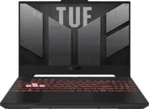 asus 2023 tuf f15 gaming laptop, 15.6” 144hz fhd display, amd ryzen 7 6800h processor, geforce rtx 3050ti, 32gb ddr5 ram, 2tb pcie, wi-fi 6, windows 11 home