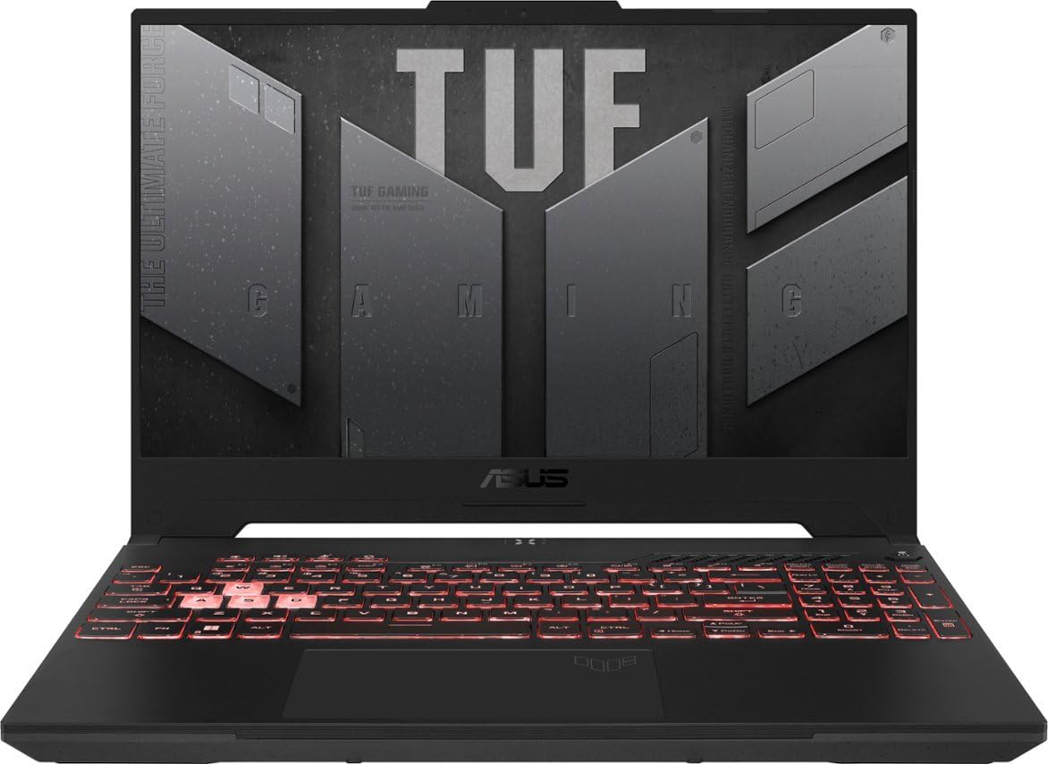 ASUS 2023 TUF F15 Gaming Laptop, 15.6” 144Hz FHD Display, AMD Ryzen 7 6800H Processor, GeForce RTX 3050Ti, 32GB DDR5 RAM, 2TB PCIe, Wi-Fi 6, Windows 11 Home