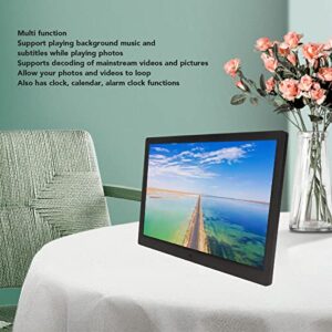 Digital Photo Frame, 100‑240V Digital Photo Album Remote Control for Video (US Plug)