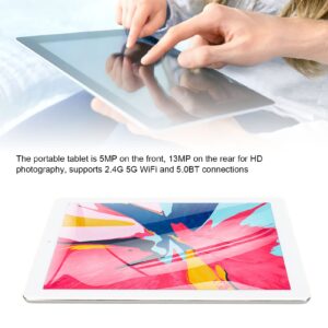 HEEPDD 10.1 Inch Tablet 1960x1080 Octa Cores 100-240V HD Tablet Rear 13MP for Kids for Office (US Plug)