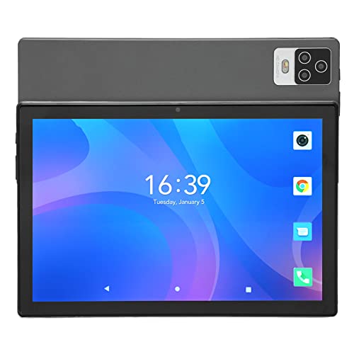 HD Tablet, Octa Core CPU Dual SIM Dual Standby Support 4G LTE 12GB 256GB Tablet US Plug 100-240V for Android 12.0 for Reading for Elderly (Silver)