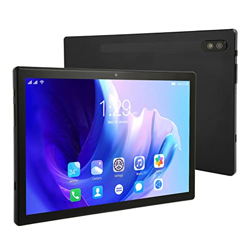 HEEPDD 10.1 Inch Tablet 100-240V Dual Cameras GPS Function 128GB ROM 2.4G/5G HD Tablet for Home Reading (US Plug)