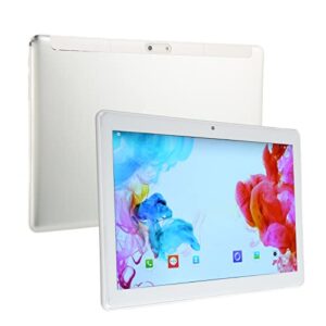 HEEPDD 10.1 Inch Tablet Silver Phone Tablet RAM 4GB 1280x800 ROM 64GB for Traveling (US Plug)