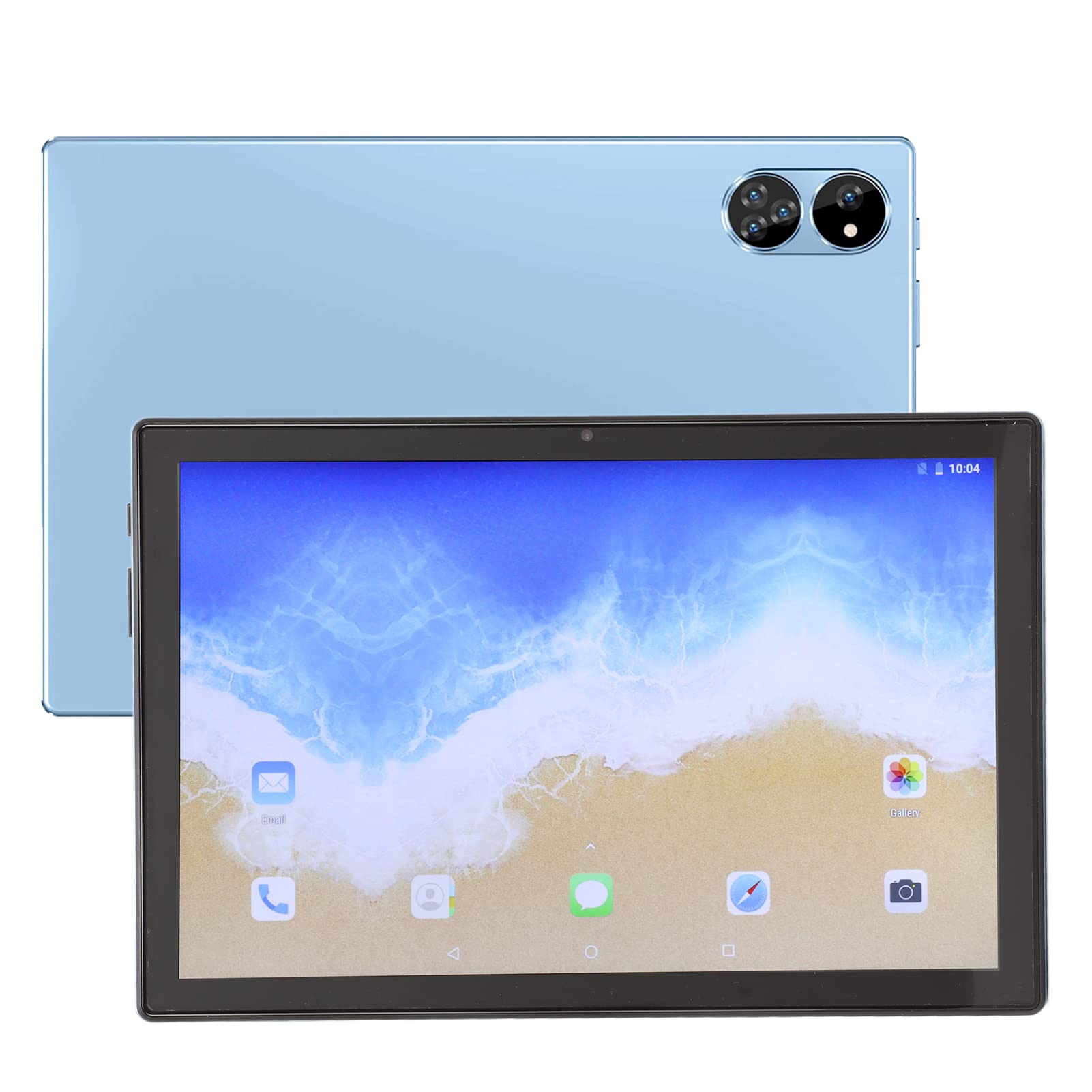 HEEPDD 10in Tablet, HD 1920x1200 IPS 100‑240V 4G Calling Blue Kids Tablet for Work (US Plug)