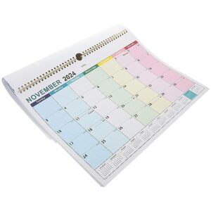 nuobesty 2024-2025 wall calendar hanging calendar flip schedule calendar from jan. 2024- jun. 2025 table calendar planner calendar new year calendar for home office