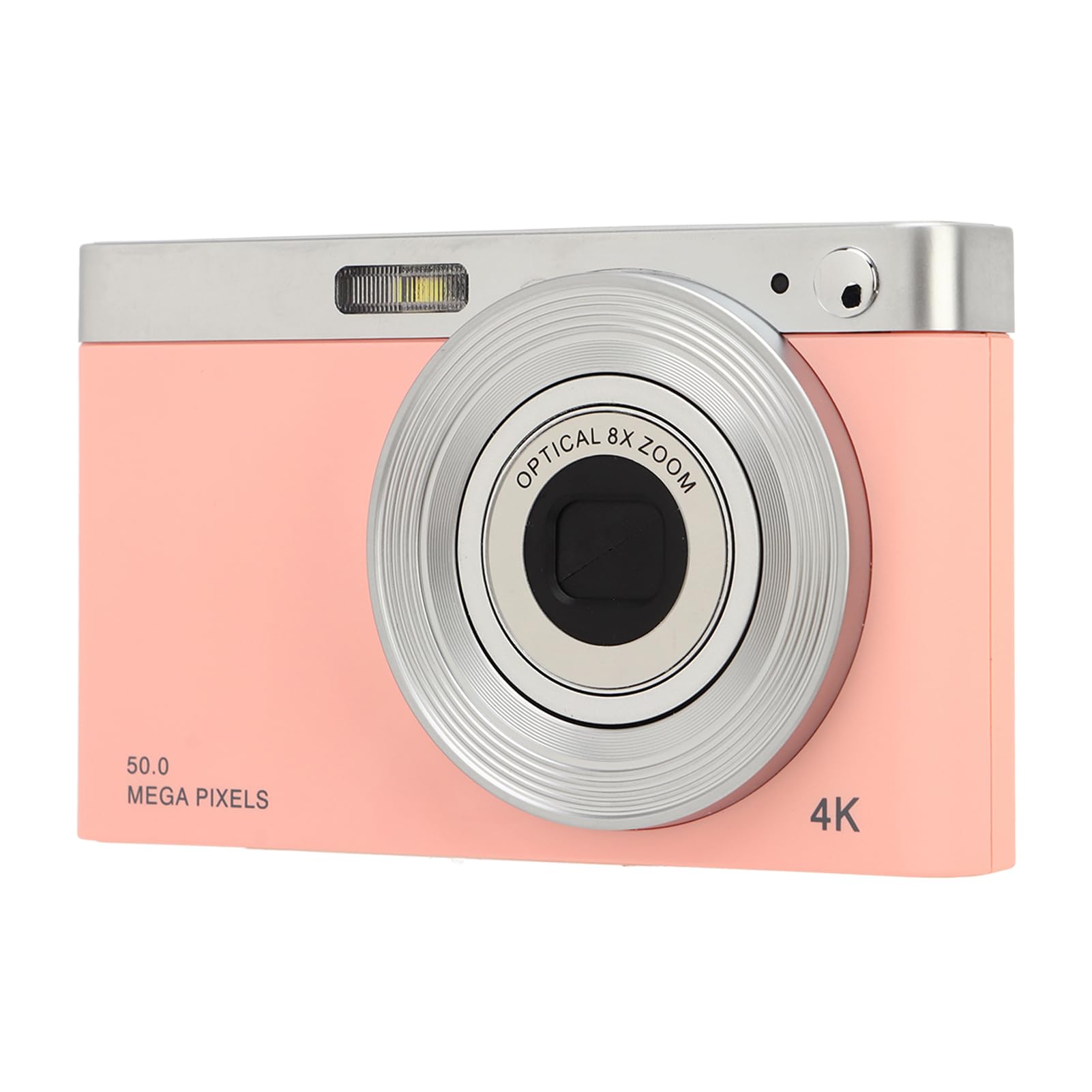 4K Digital Camera, Full HD 50MP 16X Digital Zoom Compact Point and Shoot Camera, Lightweight Small Vlogging Video Camera with Built in Flash & Filters, for Beginners Kids Teens