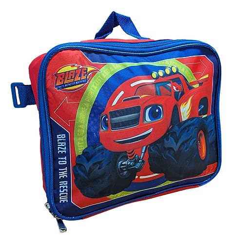 Ruz Blaze the Monster Machine Full Size 16 Inch Backpack with Detachable Lunch Box