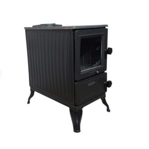 Small Cast Iron Stove for Outdoor Camping | Outdoor Stove | Mini Camping Stove | Cast Iron Fireplace | Brick Lined Fireplace | Tiny House Stove Cabin Stove (Mini Camping Stove)