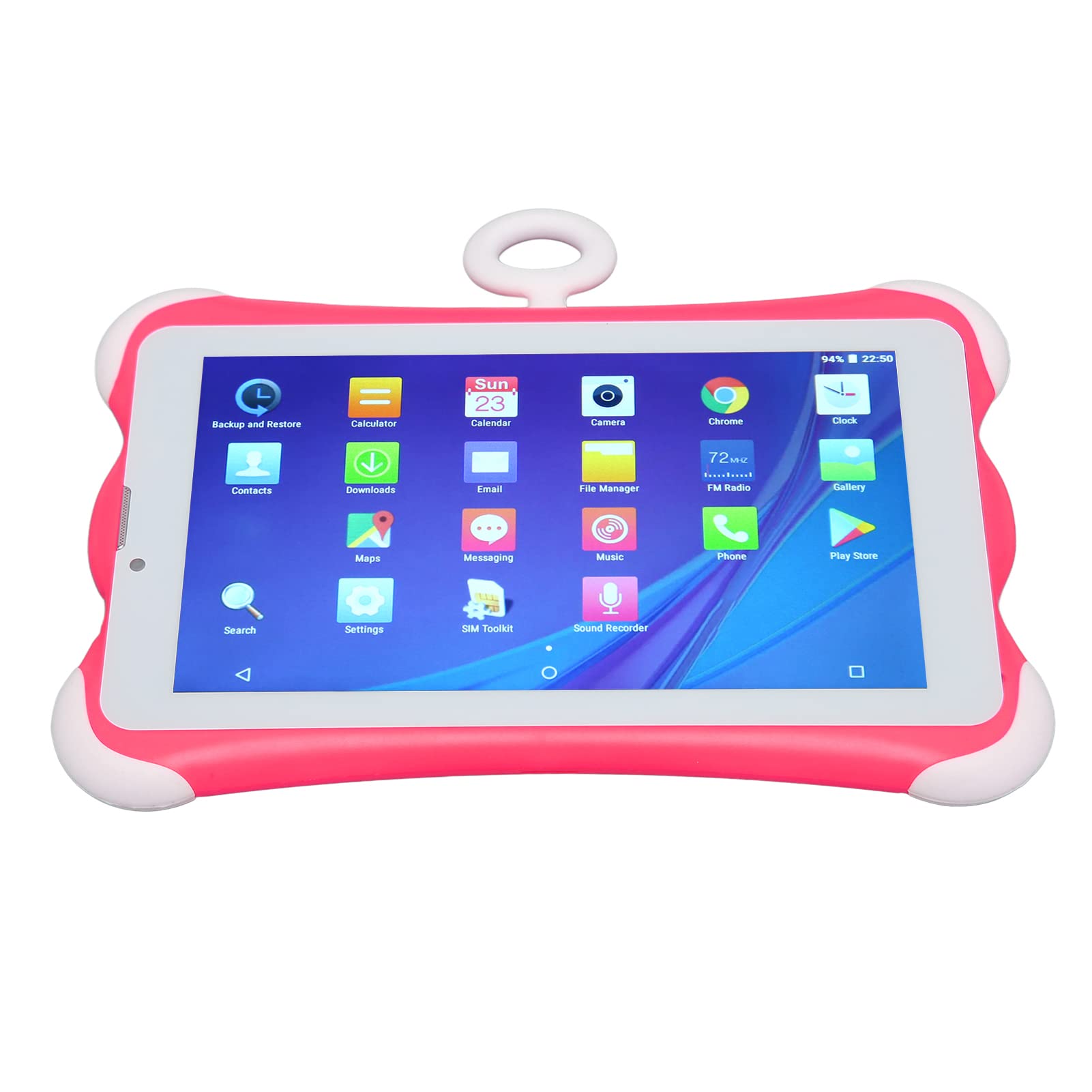 Ymiko 7 Inch HD 3GB 32GB Kids Tablet with WiFi Dual SIM for Toddler Tablet Pink 100‑240V (US Plug)