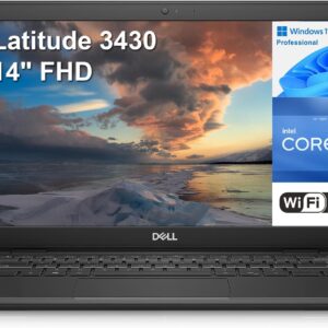 Dell Latitude 3000 Series 3430 14" FHD Business Laptop Computer, 12th Gen Intel 10-Cores i7-1255U up to 4.7GHz, 16GB DDR4 RAM, 512GB PCIe SSD, WiFi 6, Bluetooth 5.2, Backlit Keyboard, Windows 11 Pro